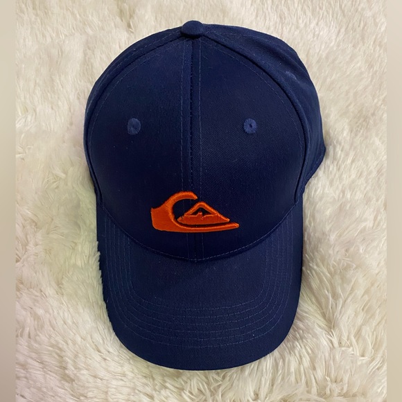Quiksilver | Accessories | Quicksilver Navy Blue And Orange Logo ...